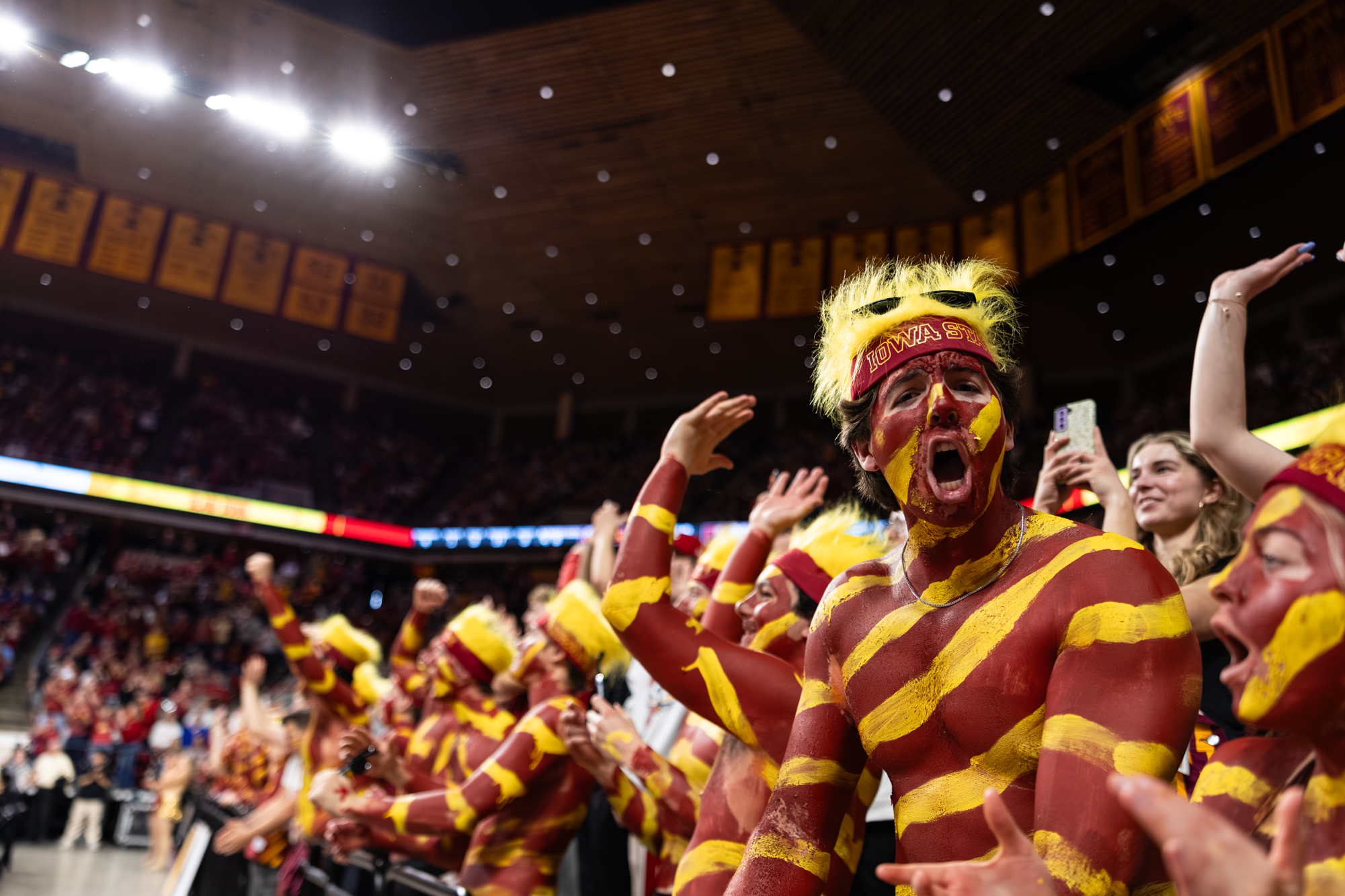 PHOTOS: Hilton Magic comes out at the Iowa State and Kansas men’s ...